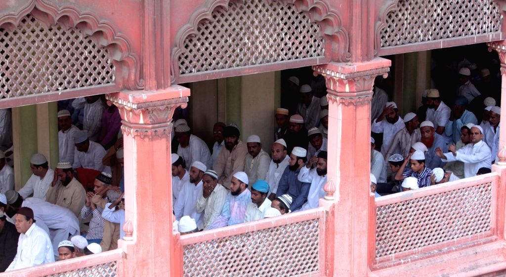 Juma-tul-Wida prayers at Nakhoda Masjid