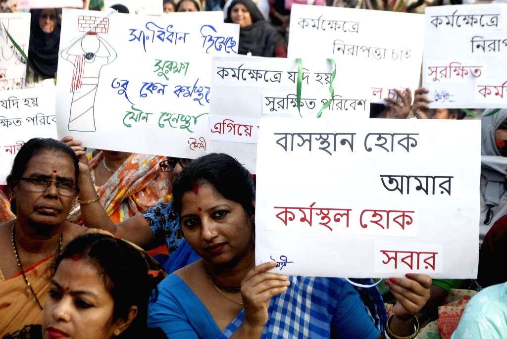 People participate in a mass awareness campaign on the prevention of ...