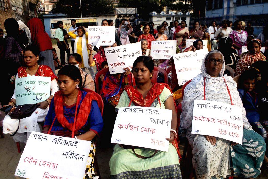 People participate in a mass awareness campaign on the prevention of ...