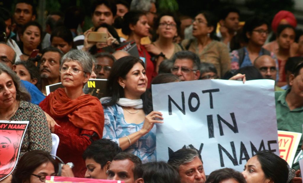 Not In My Name" demonstration