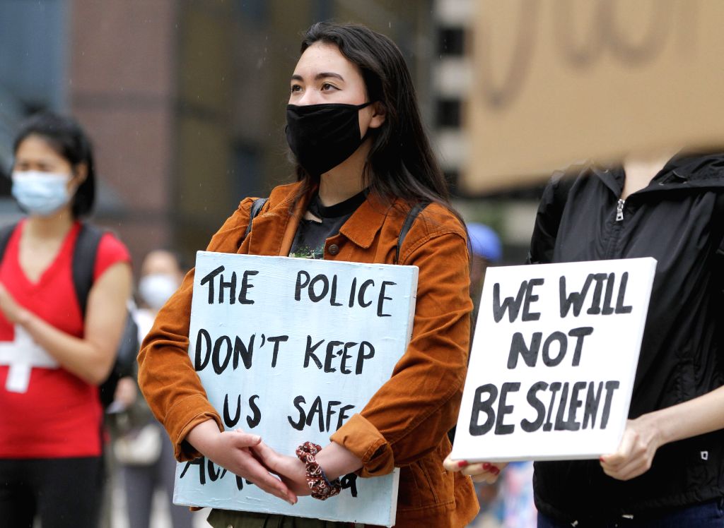 CANADA-VANCOUVER-ANTI POLICE BRUTALITY-PROTEST