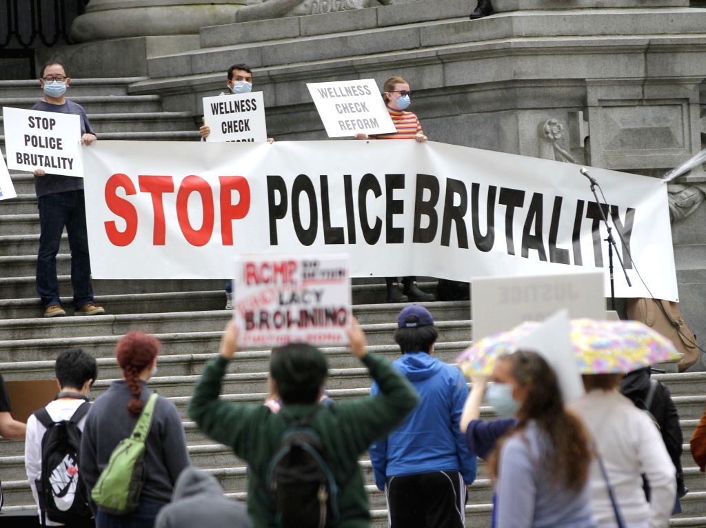 CANADA-VANCOUVER-ANTI POLICE BRUTALITY-PROTEST