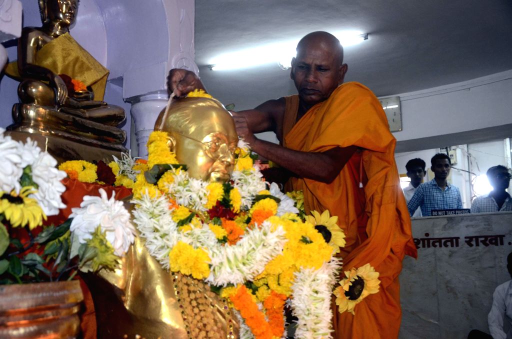 People pay tribute to Ambedkar