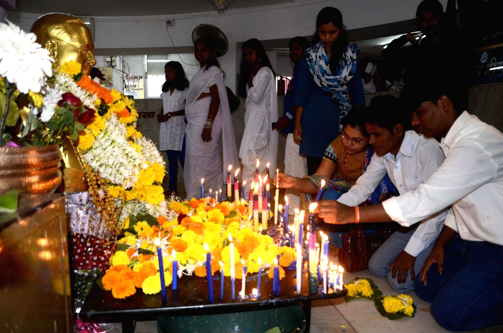 People pay tribute to Ambedkar