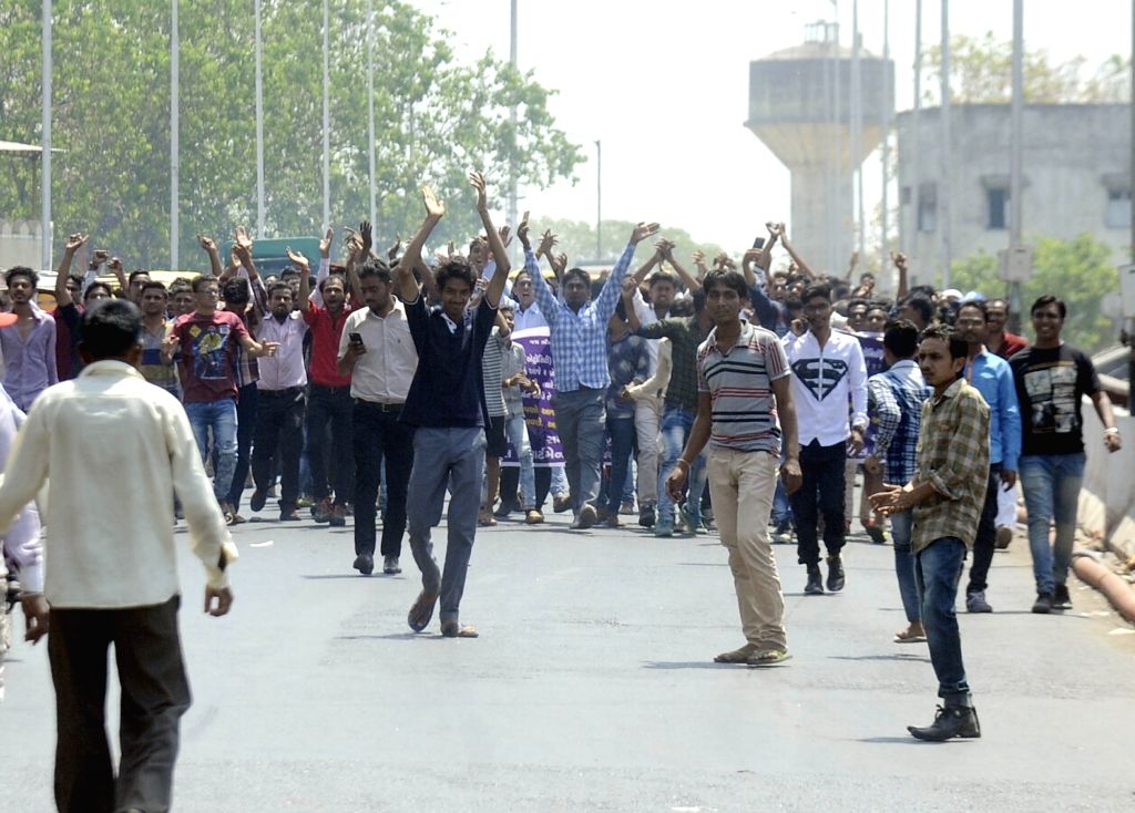 Protest against dilution of the SC/ST Prevention of Atrocities Act