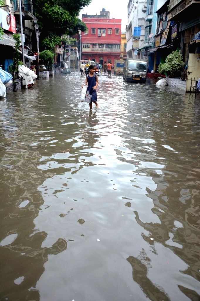 Heavy rains leave city streets waterlogged