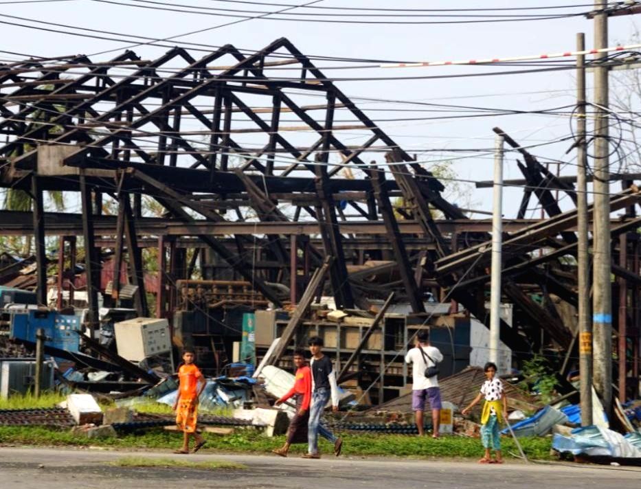 5 killed after cyclone Mocha hits Myanmar