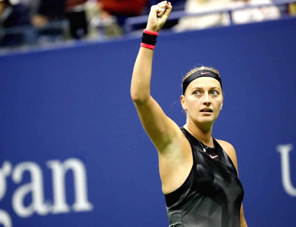 Kvitova upsets Muguruza to reach US Open quarters after knife attack
