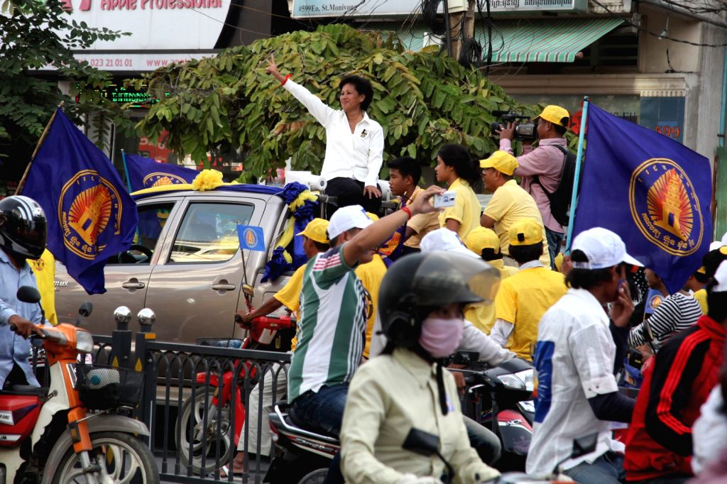 Princess Norodom Arun Rasmey president of Cambodia's royalist Funcinpec ...
