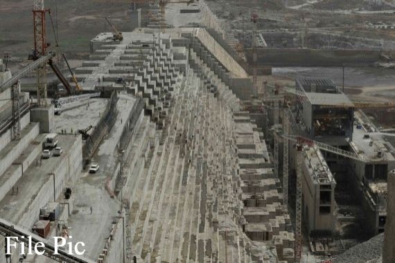 Free he Grand Ethiopian Renaissance Dam (GERD) under construction in ...