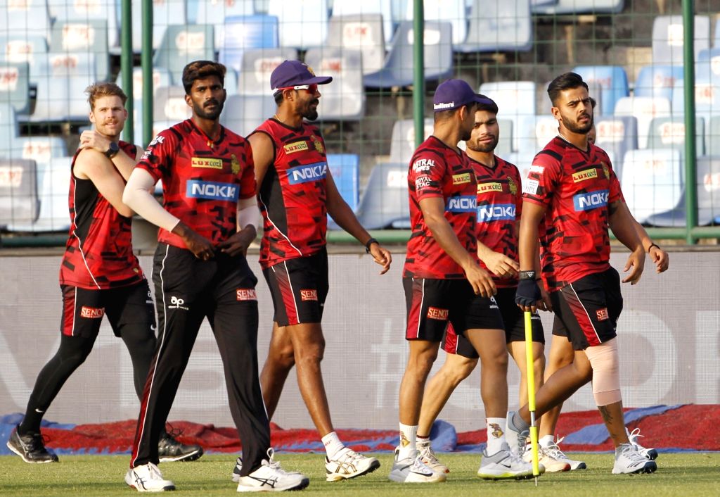 Kolkata Knight Riders practice session