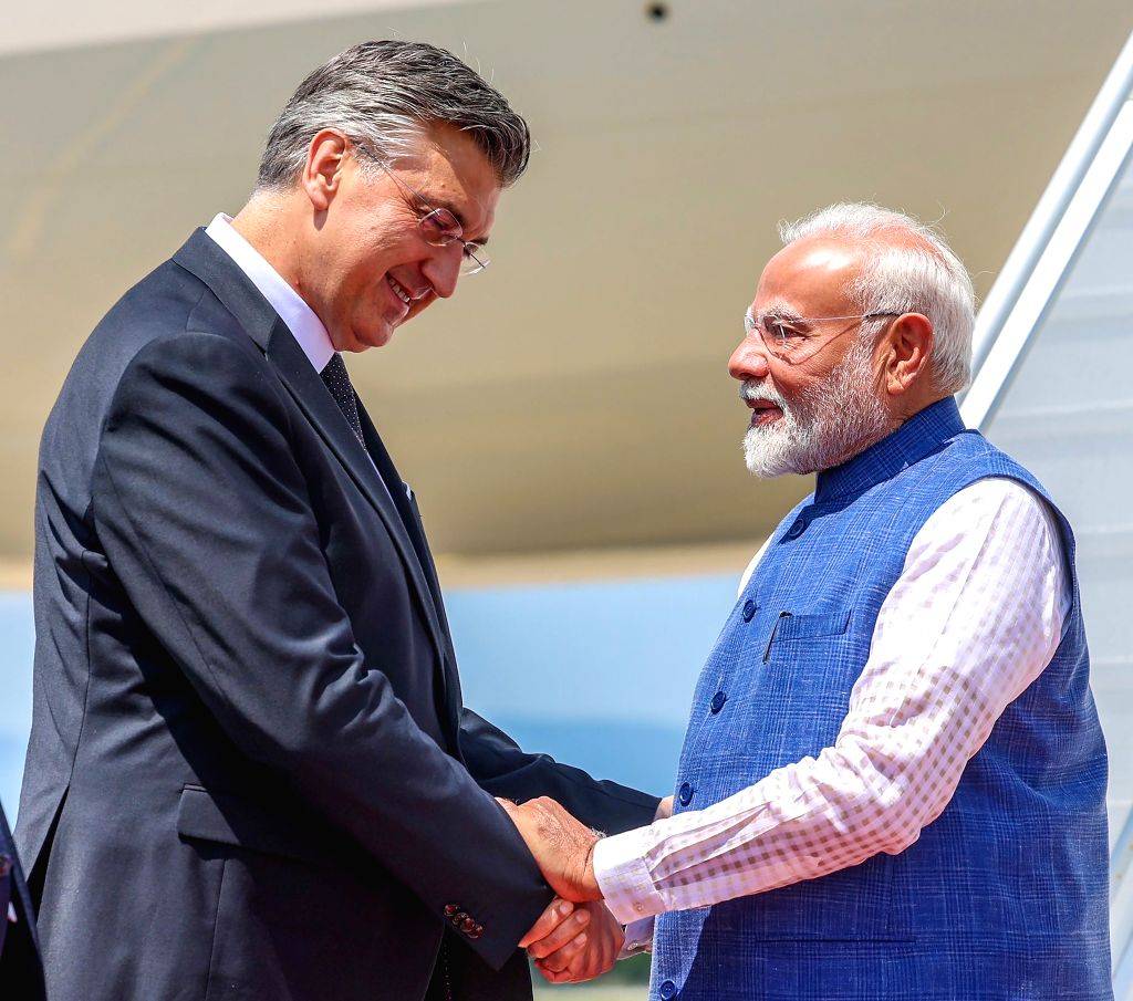 PM Modi arrives in Zagreb, Croatia