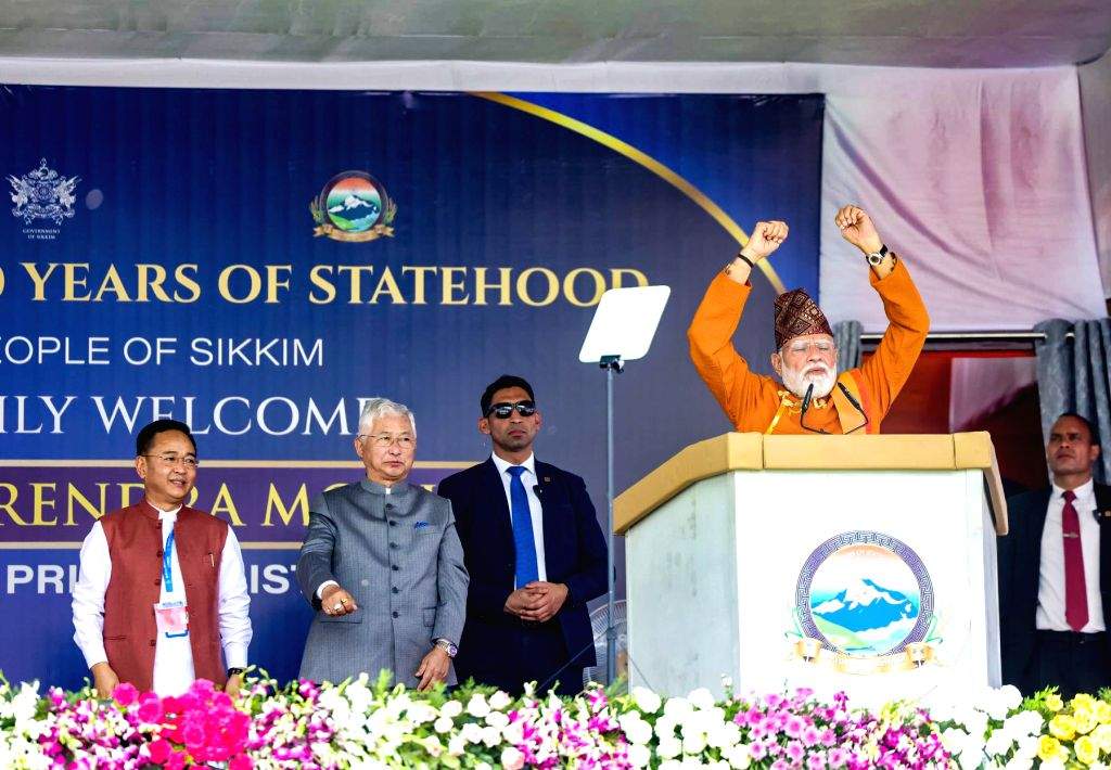 PM Modi Attends Sikkim Statehood Golden Jubilee Closing Ceremony