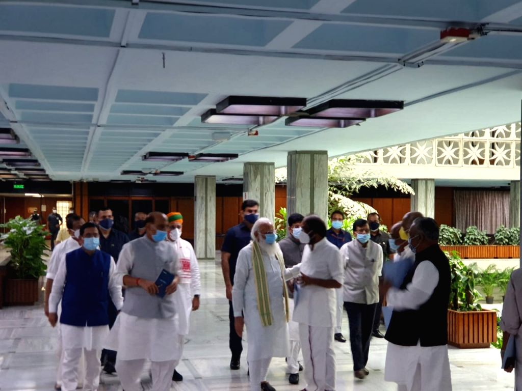 Free Photo: PM Modi came out by attending the meeting of All Party Meet ...