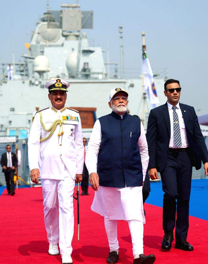 PM Modi dedicates three naval combatants INS Surat, INS Nilgiri and INS ...