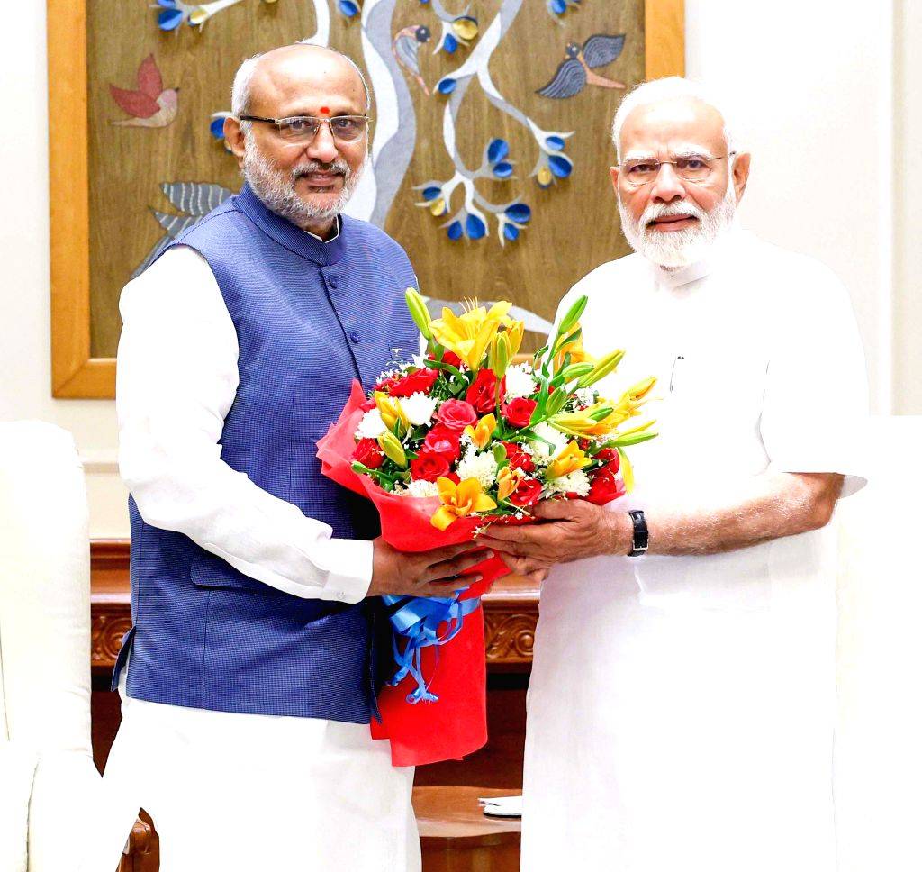 PM Modi meets C. P. Radhakrishnan