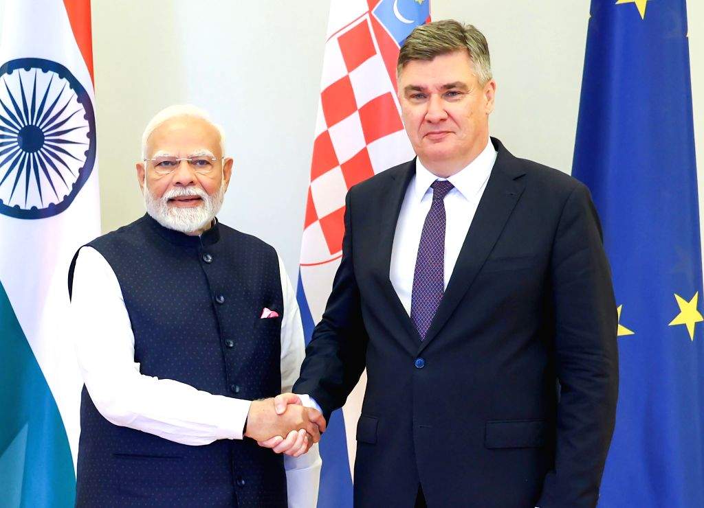 PM Modi Meets Croatian President Zoran Milanovic in Zagreb