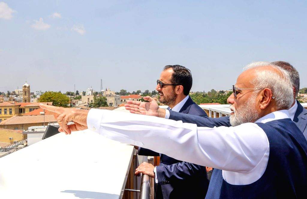 PM Modi Take a Tour of Historic Centre of Nicosia