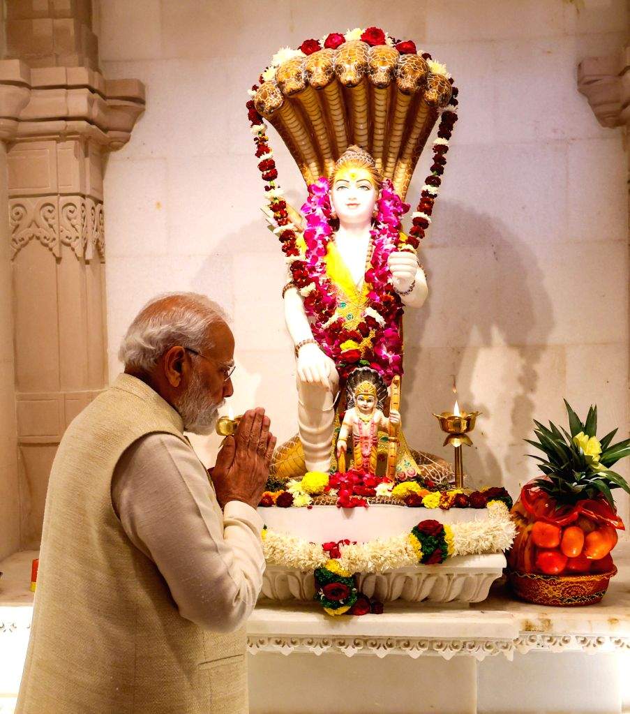 PM Modi visits Sheshavtar Mandir