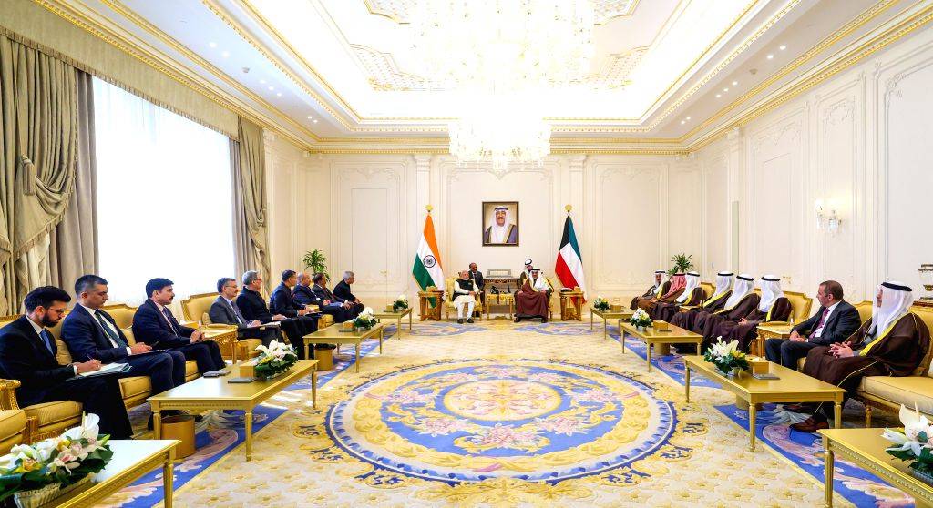PM Modi with Sheikh Sabah Khaled Al-Hamad Al-Sabah, the Crown Prince of ...