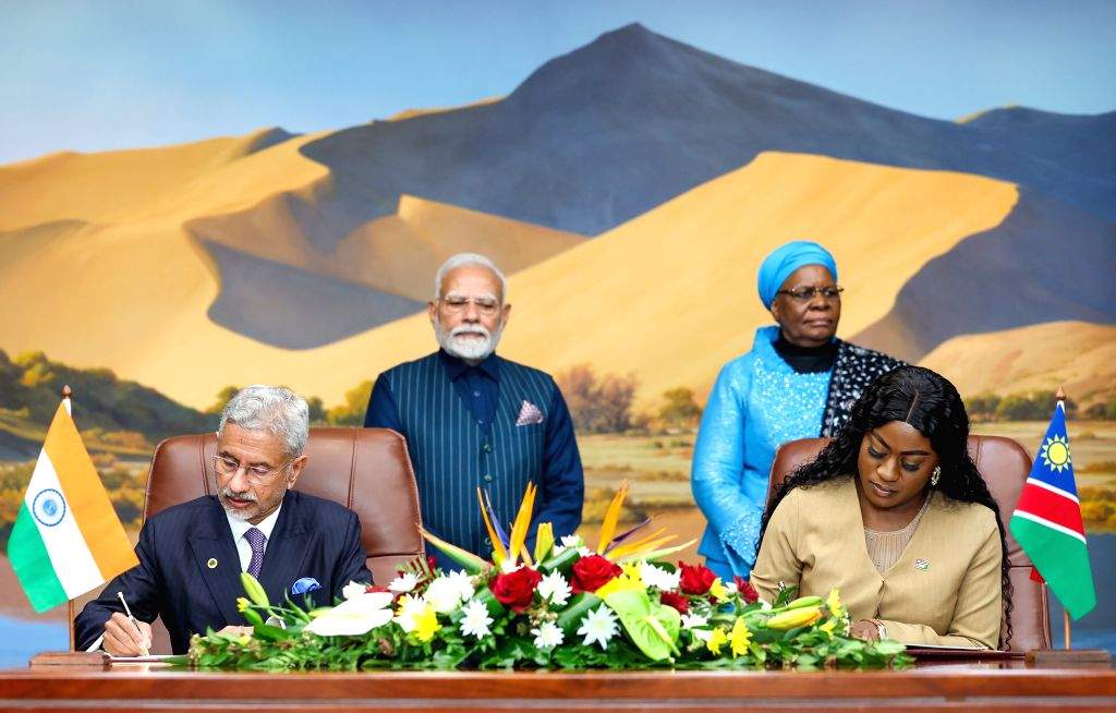 PM Modi Witnesses MoU Exchange in Windhoek