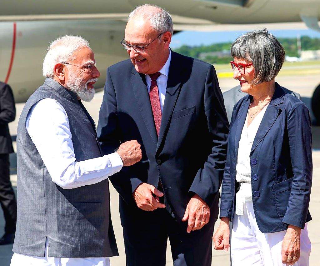 PM Narendra Modi Arrives In Switzerland En Route To G7 Summit
