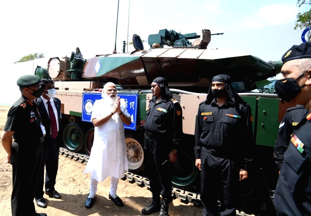 Free Photo: PM Narendra Modi hands over Main Battle Tank Arjun 1A (MK ...