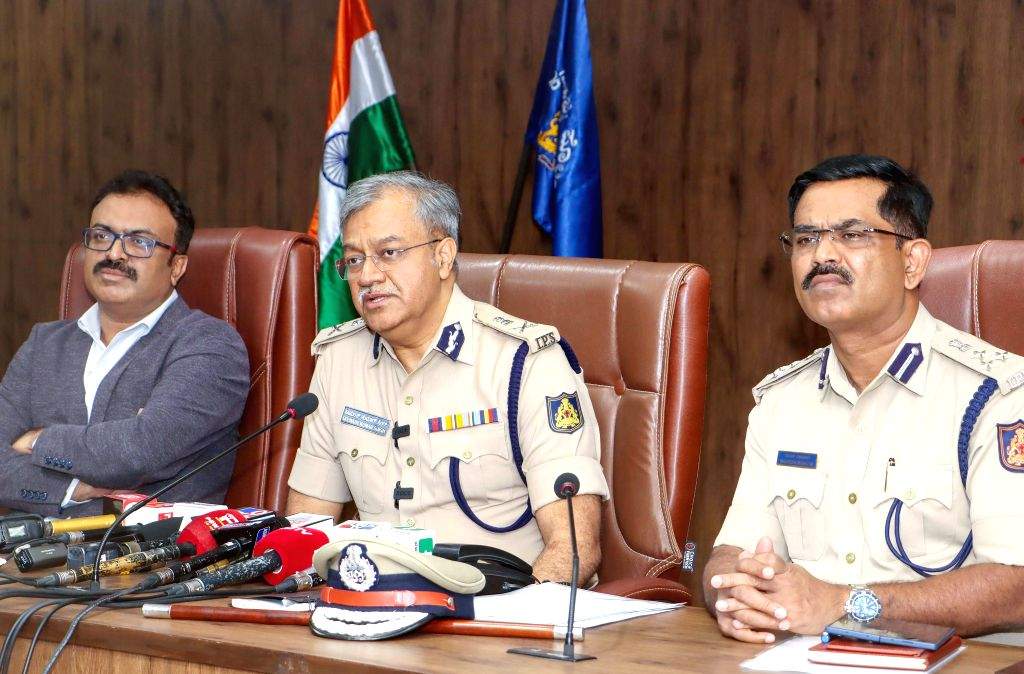 Police Commissioner Seemanth Kumar Singh at the press conference