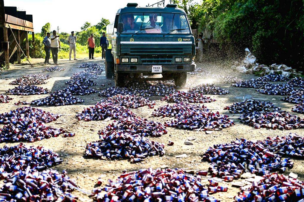 Police Destroy Seized Illegal Drugs in Agartala