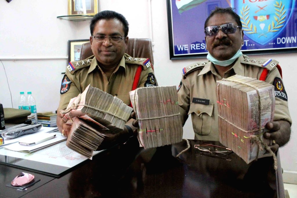 Police recovered rupees twenty lakh during security check in Hyderabad