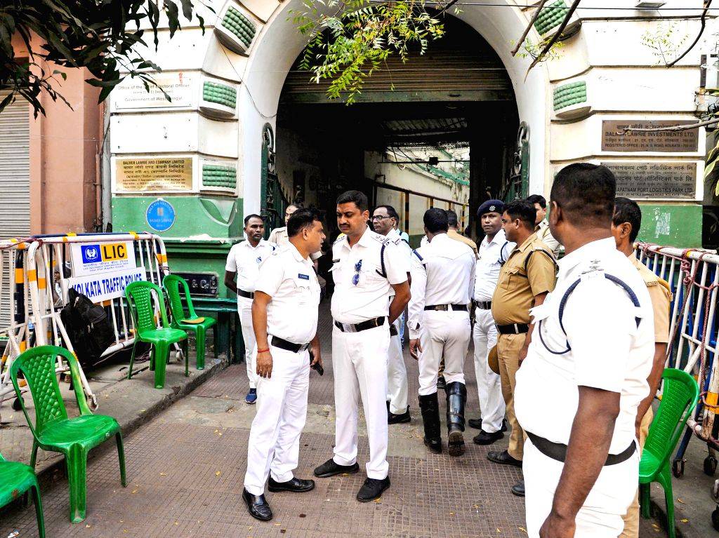 Police Stand Guard Outside ECI Office as SIR Protests Erupt