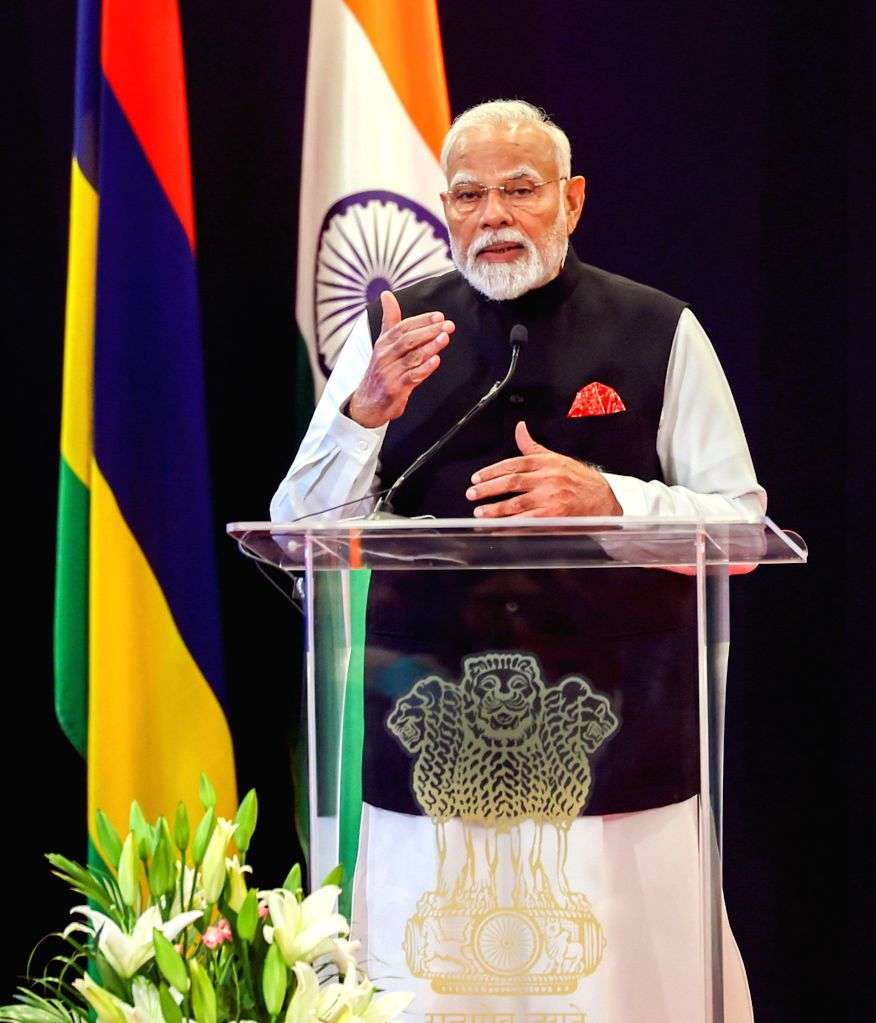 Port Louis: PM Modi attends joint press meet