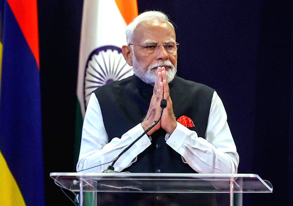 Port Louis: PM Modi attends joint press meet