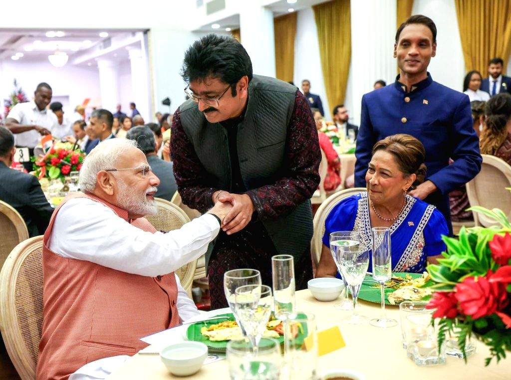 Port of Spain: PM Modi Attends Cultural Dinner Hosted by PM Kamla ...