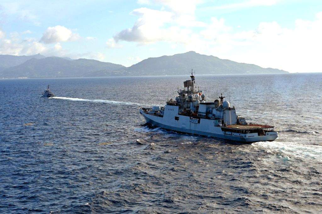 Port Victoria: INS Tarkash arrives in Seychelles