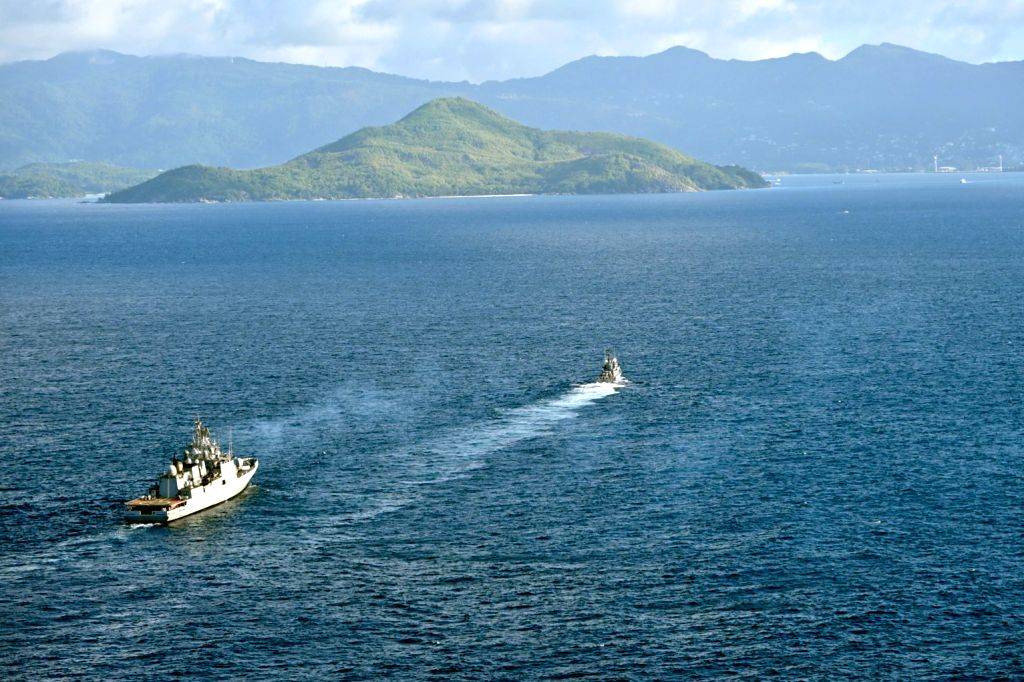 Port Victoria: INS Tarkash arrives in Seychelles
