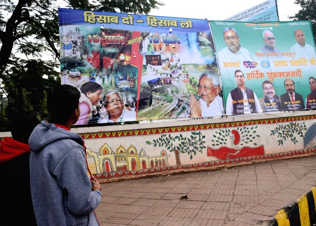Political poster war ahead of Bihar elections