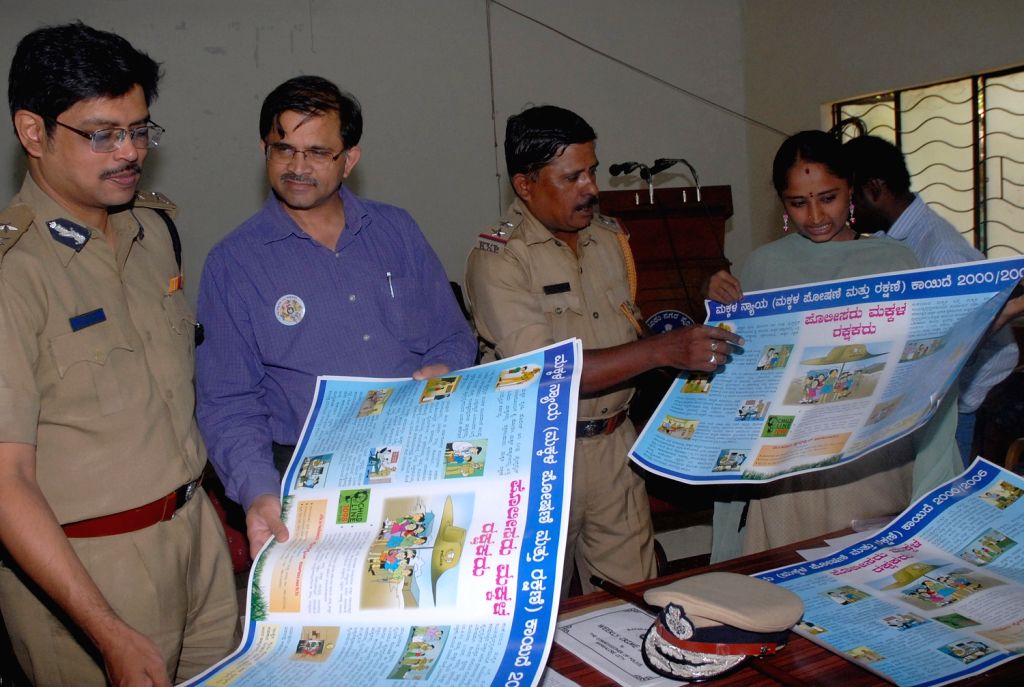 Launching "Child Rights" poster at Police Commissioner Office
