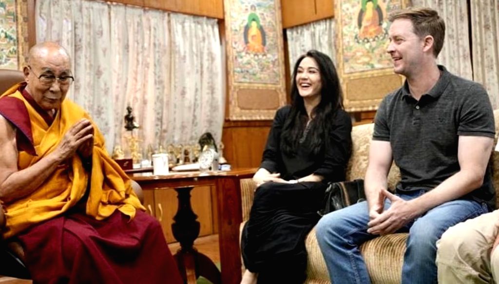 Preity Zinta, husband Gene Goodenough get clicked with Dalai Lama