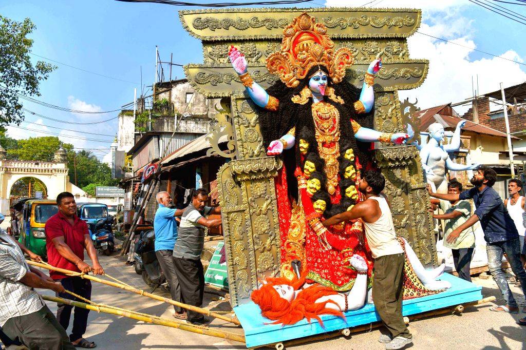 Preparations for Kali Puja