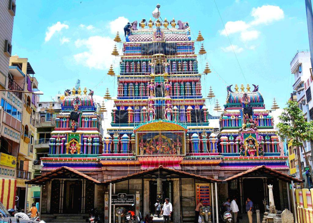 Preparations for Karaga Festival at Dharmaraya Temple