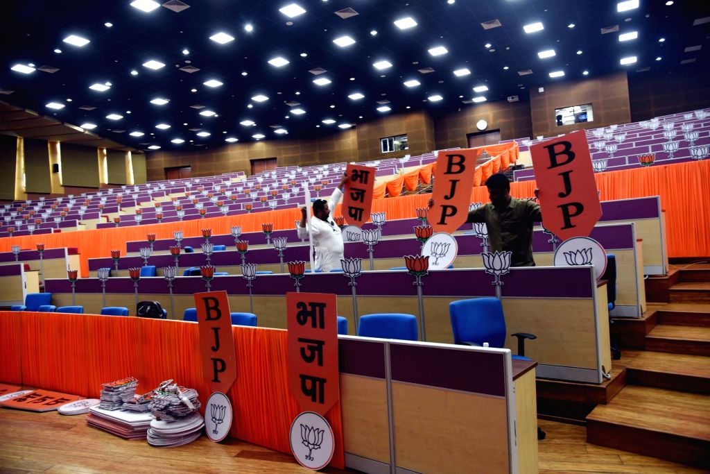 Preparations underway ahead of the BJP's National Executive meeting