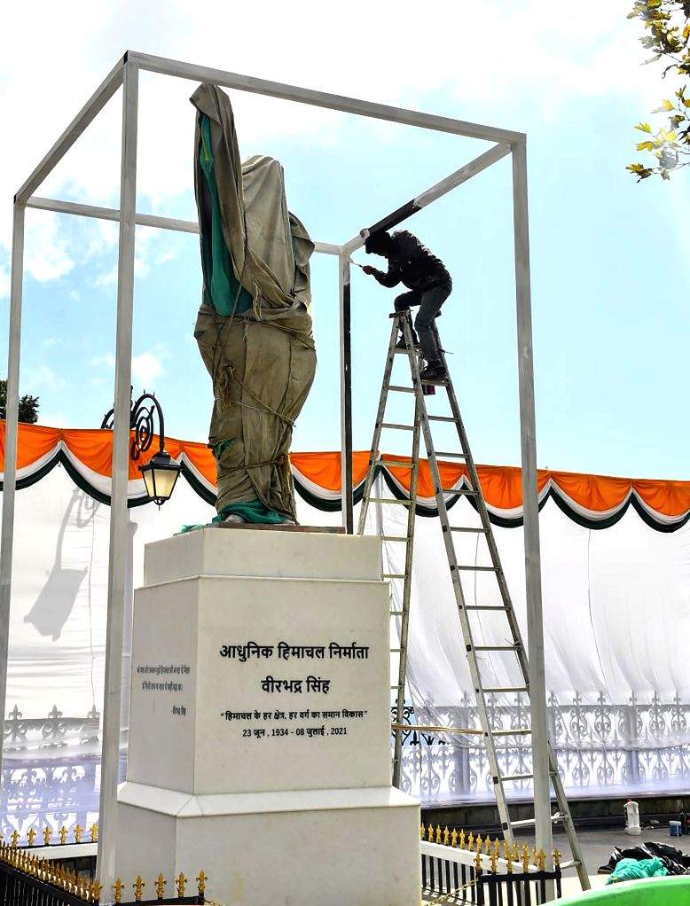 Preparations Underway for Virbhadra Singh Statue Unveiling