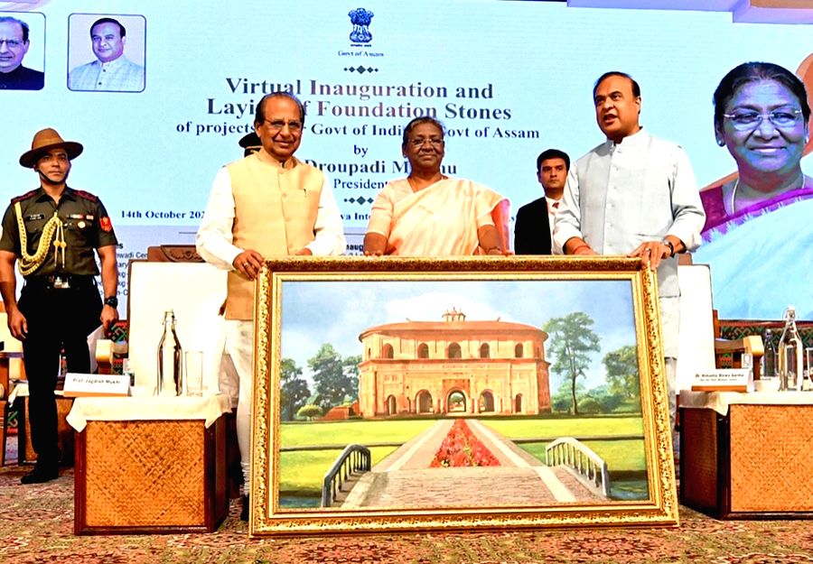 President Draupadi Murmu inaugurates and lays the foundation stones