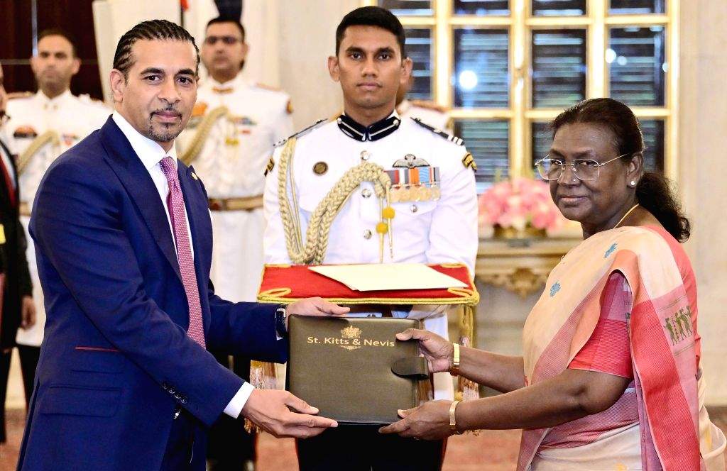 President Droupadi Murmu Receives Credentials from Envoys