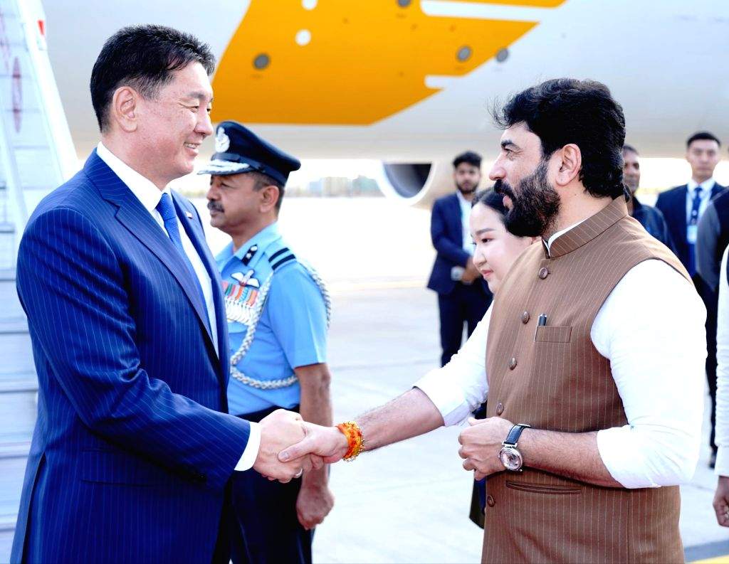 President Khurelsukh Ukhnaa of Mongolia in New Delhi