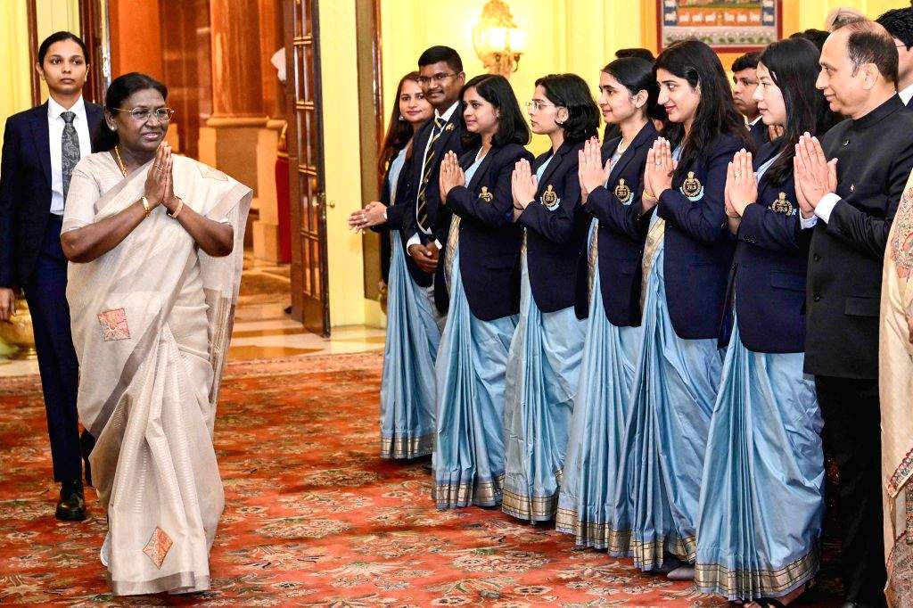 President Murmu Meets IRS Officer Trainees