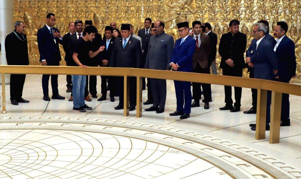 President of Indonesia, Prabowo Subianto visits the Parliament building