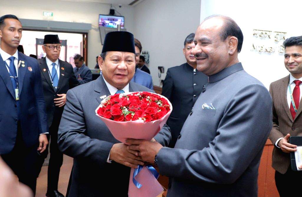 President of Indonesia, Prabowo Subianto visits the Parliament building