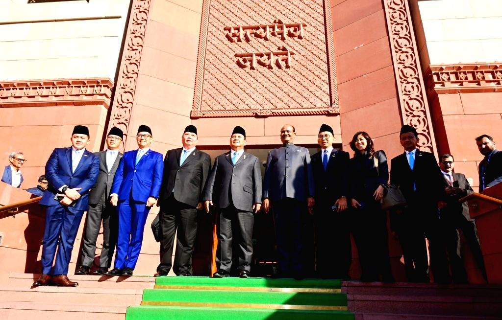 President of Indonesia, Prabowo Subianto visits the Parliament building